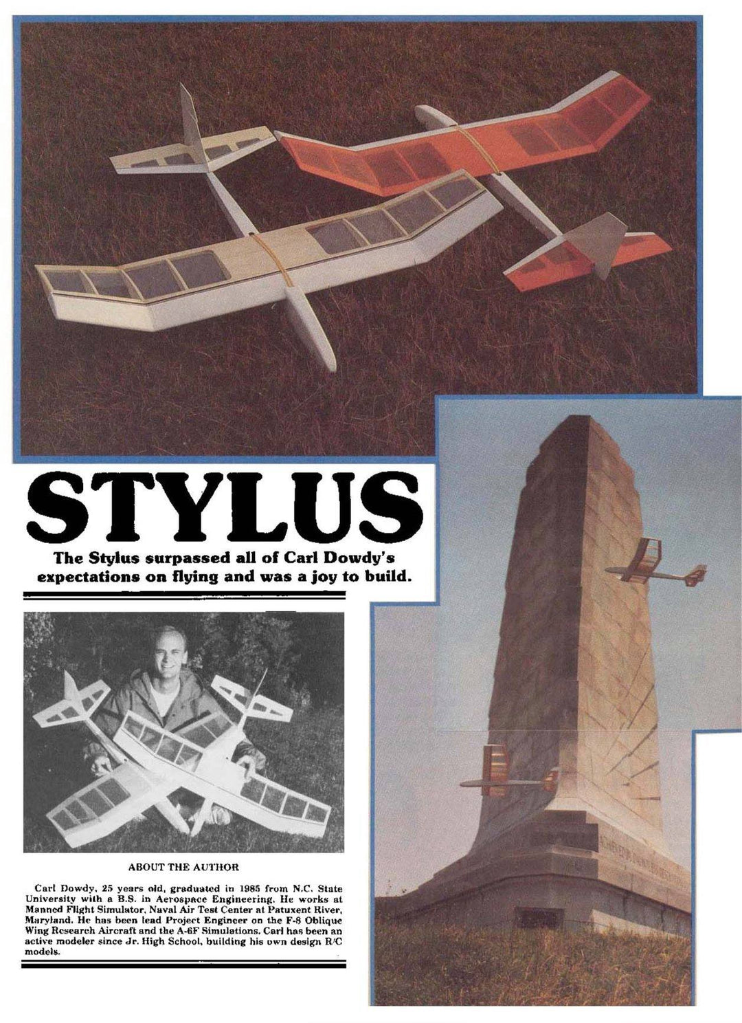 Stylus 40" Glider – Hangar One Kits